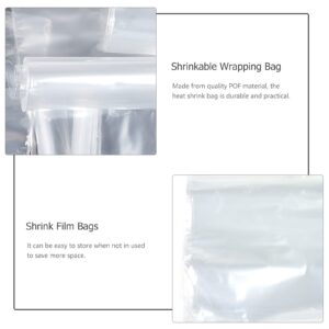 200pcs Shrink Film Packaging Bag Packing Bag Pof Heat Shrink Bag Packaging Film Sealer Bags Shrinkable Wrapping Bag Household Heat Shrink Bag