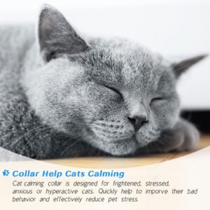 BBDYOY Cat Calming Collar 2 Pack Pheromone Calm Anxiety Collar for Cats and Kittens Stress Reliever Relaxing Comfortable Collar Breakaway Design Gray/Black