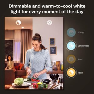 Philips Hue White and Color Ambiance A19 Medium Lumen Smart Bulb, 1100 Lumens, Bluetooth & Zigbee Compatible (Hue Hub Optional), Works with Alexa & Google Assistant, 1 Bulb