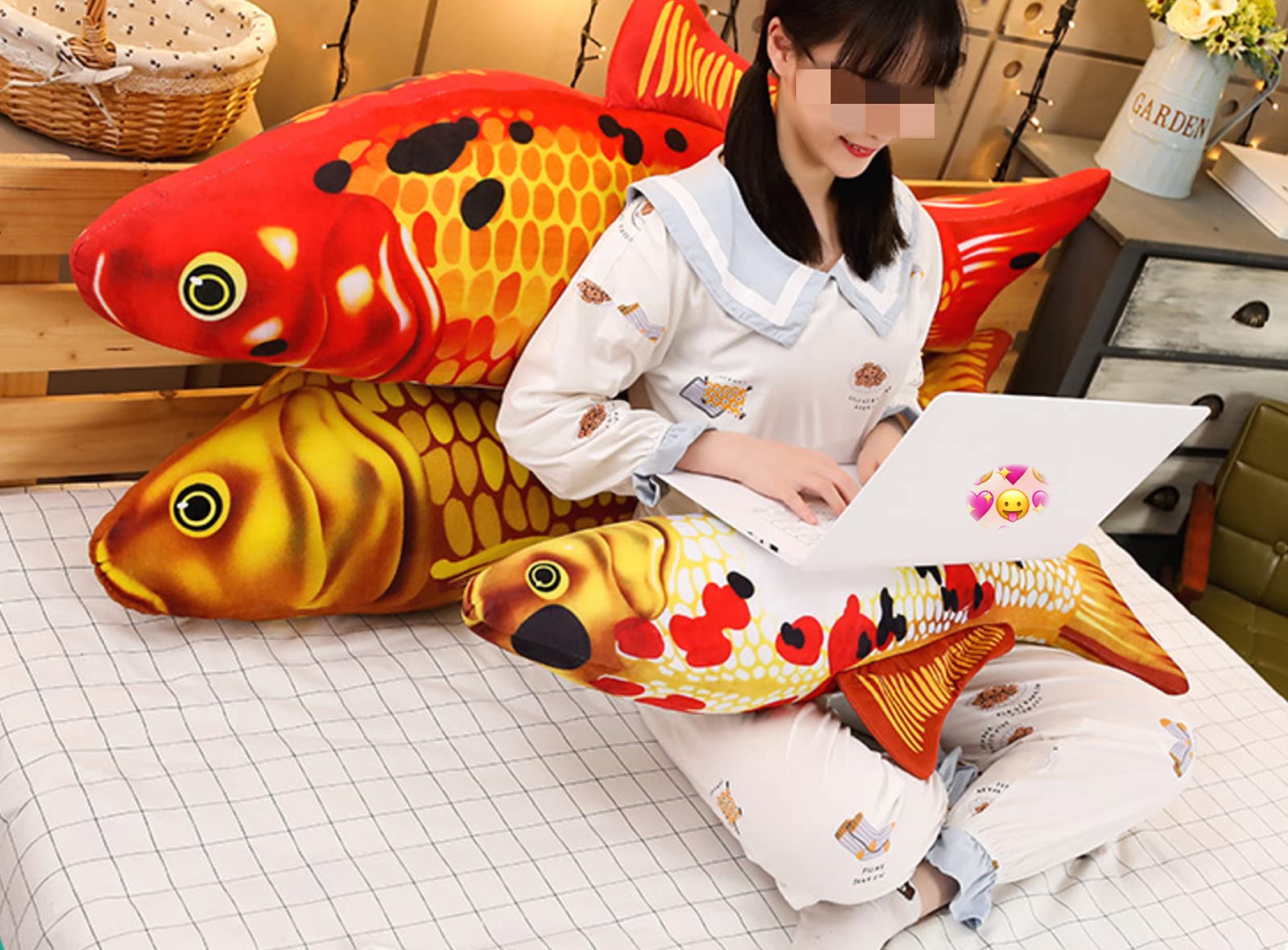 XIYUAN Simulation Fish Plush Toy/Toy Pillow/Stuffed Animal Toy, Used for Home Decoration Gifts, (31.5 inches / 80 cm) Toy Pillow