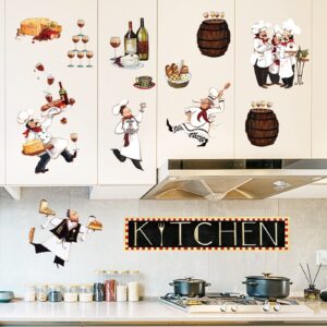 decalmile chef kitchen wall decals wine food quotes wall stickers kitchen dining room restaurant wall decor