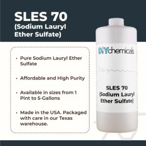 DIYChemicals | High Purity 70% Sodium Lauryl Ether Sulfate (SLES) (1 Quart (32 fl oz))