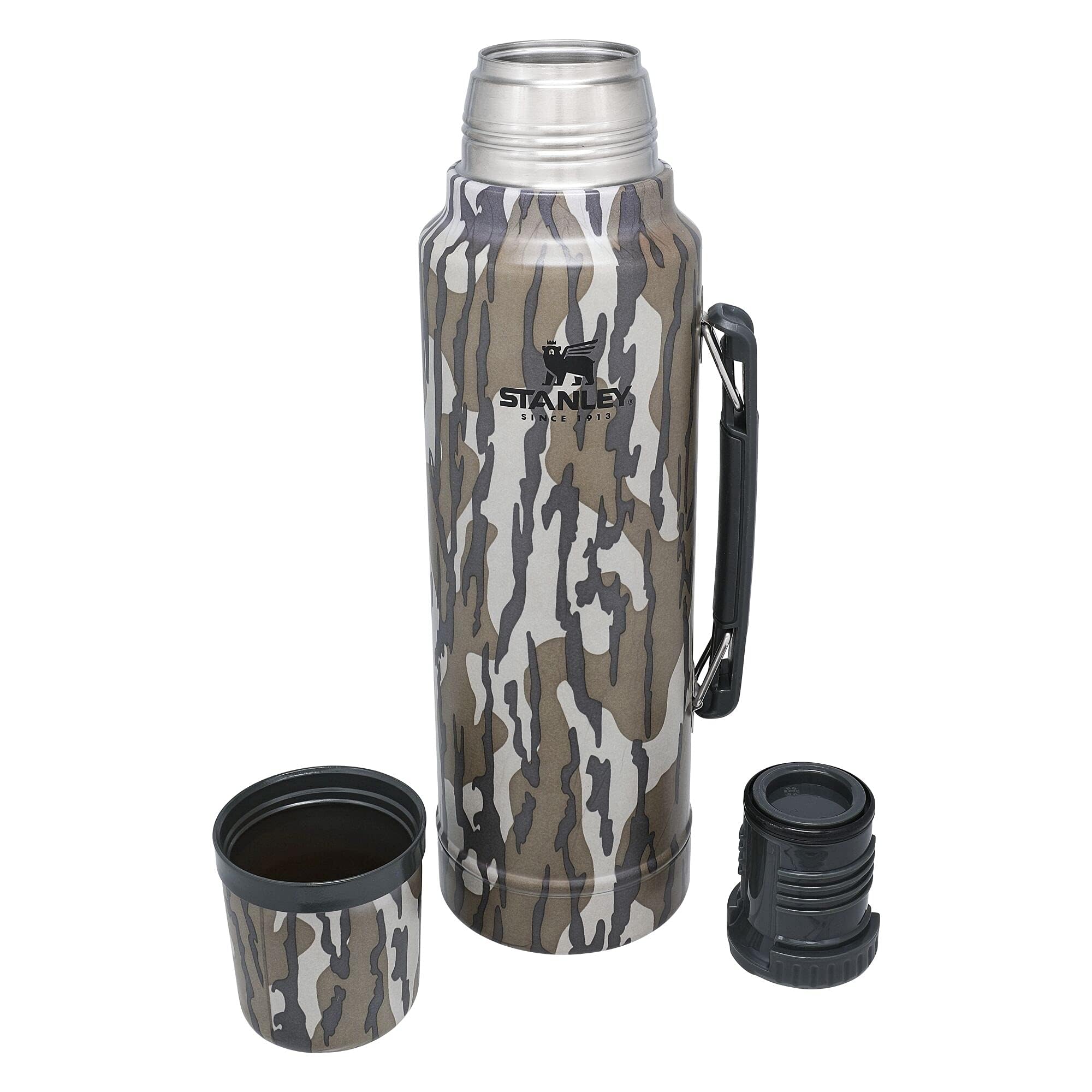 Stanley Classic Vacuum Insulated Wide Mouth Bottle - Bottomland - BPA-Free 18/8 Stainless Steel Thermos for Cold & Hot Beverages - 1.5 QT