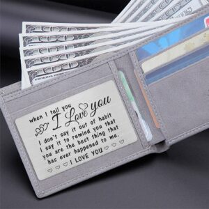 When I Tell You I Love You Gifts for Him Men, Mini Love Note Card, Happy Graduation Birthday Present, Long Distance Relationship