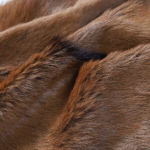 Natural Tanned Sheep Skin Antelope Fur Goat Hide Pelts Skin Springbok Fur Hide Pelt Rug Taxidermy Hunting Trophy and Fur Plush Fur Clothing Liner Bag Accessories 1PCS (16X16IN)