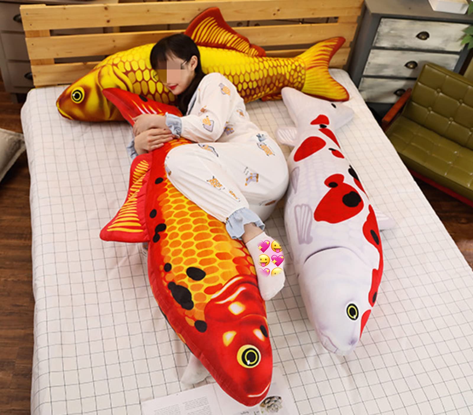 XIYUAN Simulation Fish Plush Toy/Toy Pillow/Stuffed Animal Toy, Used for Home Decoration Gifts, (31.5 inches / 80 cm) Toy Pillow