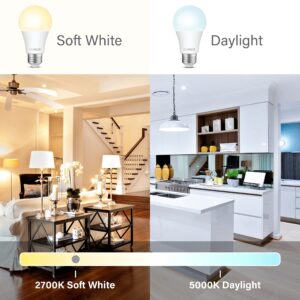 Sigalux A19 LED Light Bulb Energy Star Certified, 75 Watt Equivalent, Dimmable LED Bulb Soft White 2700K 1100LM 11.5W, E26 Standard Led Bulbs, UL Listed, 6 Pack,0075682701