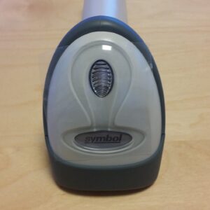 Zebra/Motorola Symbol LS2208 Handheld Barcode Scanner, Includes Stand and USB Cord (White) (Renewed)