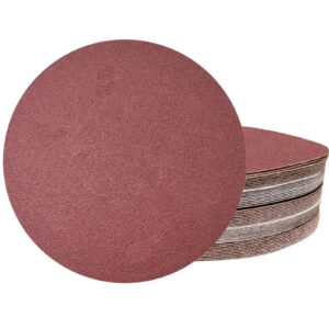 50 pcs 9" drywall sanding discs set for hand radial sander- 60 80 120 180 240 grits - 9 inch round hook & loop sandpaper aluminum oxide sander disc for hand power drywall sander