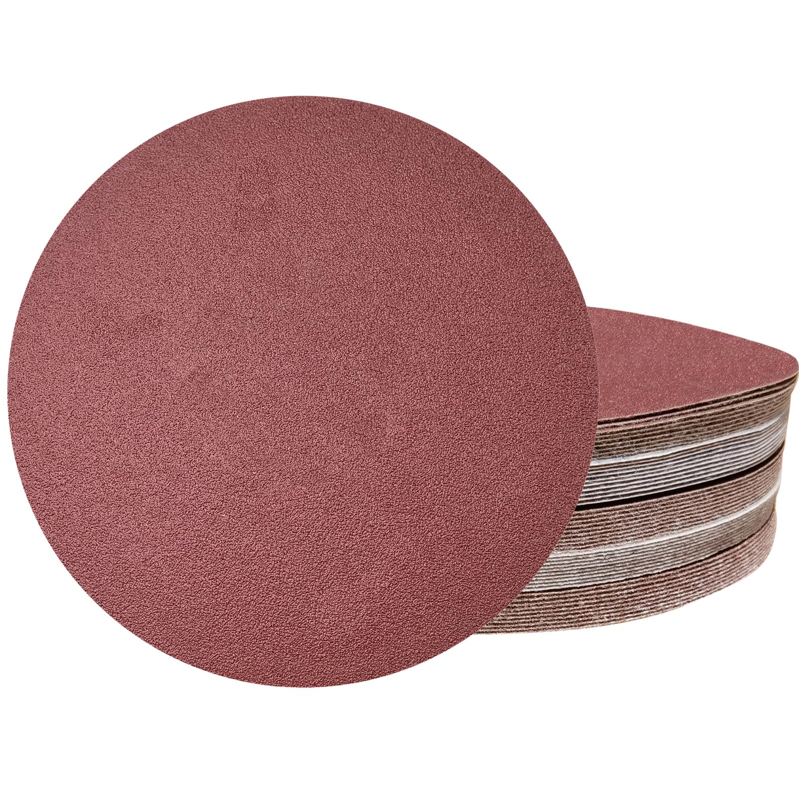 50 PCS 9" Drywall Sanding Discs Set for Hand Radial Sander- 60 80 120 180 240 Grits - 9 Inch Round Hook & Loop Sandpaper Aluminum Oxide Sander Disc for Hand Power Drywall Sander