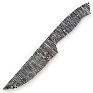 coldland damascus steel knife blank blade for knife making supplies - handmade knife blanks full tang steel blade - knife blade for diy knives making sharp blades