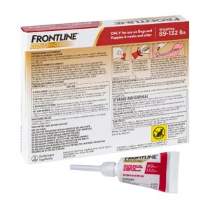 FRONTLINE Gold Flea & Tick Treatment for X-Large Dogs Up to 89 to 132 lbs., Pack of 3, 3 CT