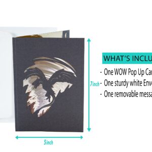 Legendary Dragon,WOW Greeting Pop Up 3D Card For All Occasions,Birthday, Love, Christmas, Goodluck, Congrats, Get Well,Handcrafted With Love,Proud USA Brand (Cloud Dragon)