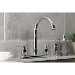 Kingston Brass FB7791SVLSP Serena 8" Centerset Kitchen Faucet, Polished Chrome