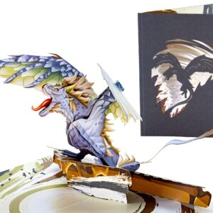 Legendary Dragon,WOW Greeting Pop Up 3D Card For All Occasions,Birthday, Love, Christmas, Goodluck, Congrats, Get Well,Handcrafted With Love,Proud USA Brand (Cloud Dragon)