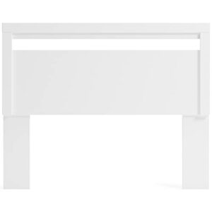 Signature Design by Ashley Flannia Modern Panel Headboard ONLY, Queen, White