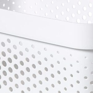 Curver Infinity Dots Set of 3 100% Recycled Medium Storage Baskets 11 Litres - White