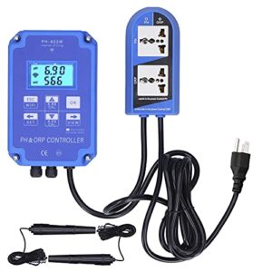 ph‑803w 2 in1 orp controller continuous monitor meter control water quality tester -1999~1999mv 0.00~14.00ph acidity alkalinity controller water quality monitoring tool(us