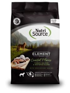 nutrisource element series coastal plains dry dog food, turkey, salmon and whitefish, 4lb