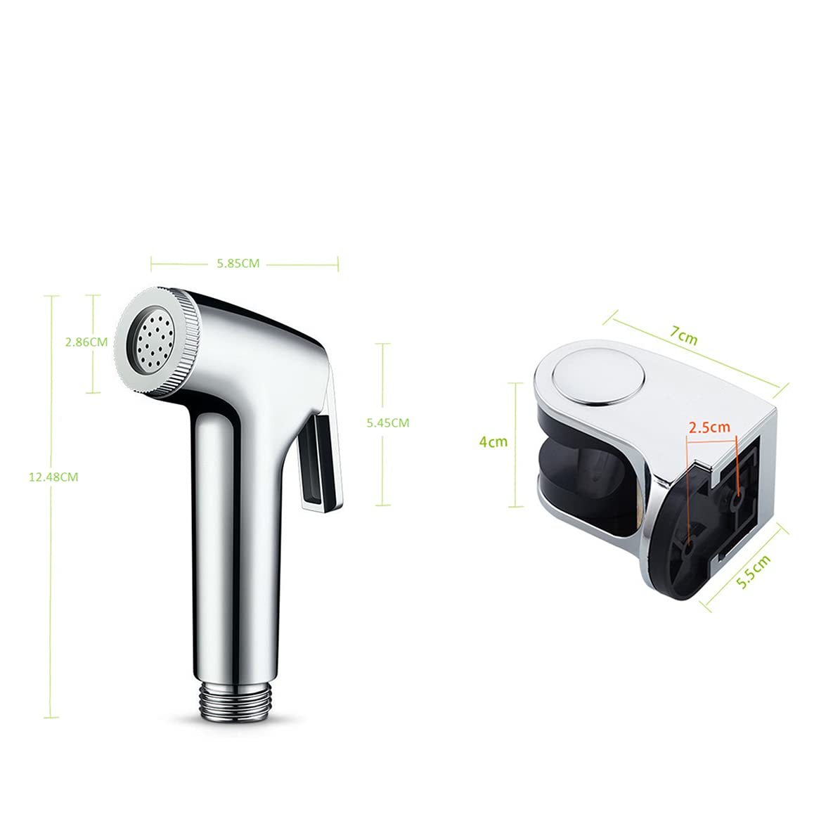 Ruimou Hand Held Bidet Shower Set,Bathroom Bidet Sprayer for Toilet,Handheld Toilet Bidet Shower Sprayer Stainless Steel Hose,Combo in Washroom