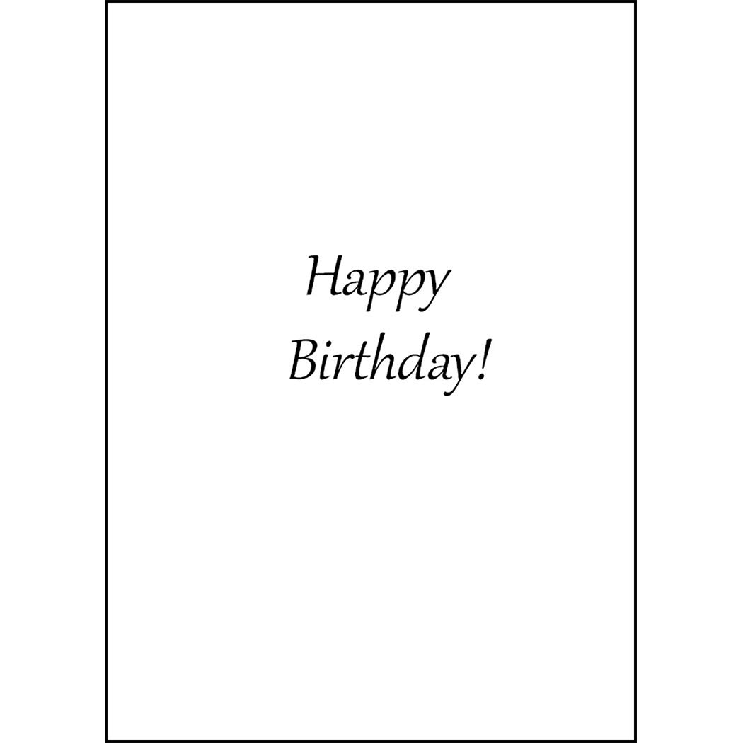 Will Davis Studios Full Moon Fine Art Photography Birthday Greeting Card. (Inside Reads: Happy Birthday!)