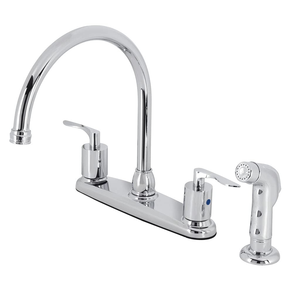 Kingston Brass FB791SVLSP Serena 8" Centerset Kitchen Faucet, Polished Chrome