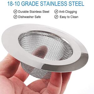 MLD Kitchen Sink Strainer Stainless Steel, kitchen Sink Drain Strainer, Sink Strainers for Kitchen Sinks (Inner Ring Size- 4 CM, Material-Stainless Steel)