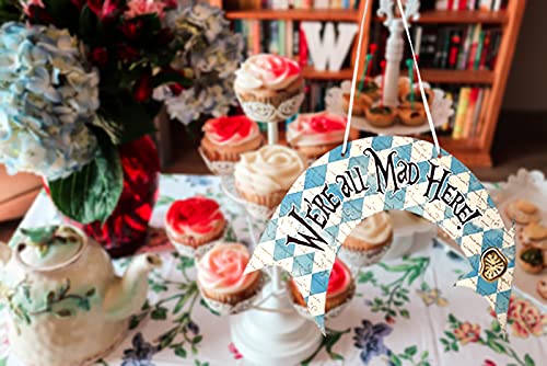 Alice in Wonderland Party Decorations, Mad Hatter Tea Party Supplies, Arrow Hanging Signs Pack of 10(Double-Sided Design)