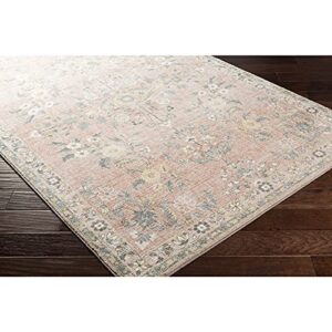 Artistic Weavers Maadai Printed Floral Area Rug, 7'6" x 9'6", Pale Pink