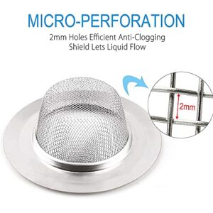 MLD Kitchen Sink Strainer Stainless Steel, kitchen Sink Drain Strainer, Sink Strainers for Kitchen Sinks (Inner Ring Size- 4 CM, Material-Stainless Steel)