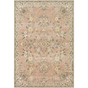 Artistic Weavers Maadai Printed Floral Area Rug, 7'6" x 9'6", Pale Pink