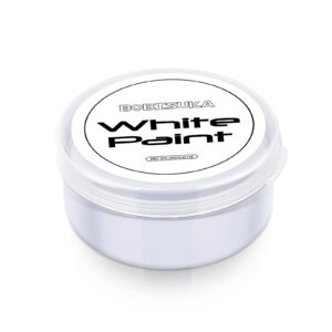 bobisuka white face and body paint,professional oil based creamy painting palette for party halloween stage cosplay clown sfx makeup - non toxic for adults and kids (large 70g/2.46oz)