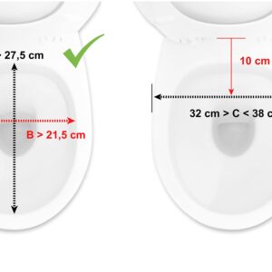 Pepe - Raised Toilet Seat for Seniors 6 inch, Toilet Seat Risers for Seniors, Raised Toilet Seat with Lid, Handicap Toilet Seat Riser, Elevated Toilet Seat for Elderly, High Toilet Seats for Seniors