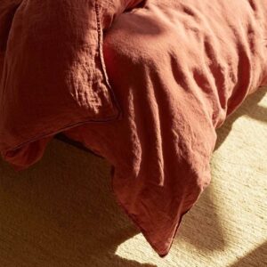 Rust Orange Solid Color Duvet Cover King Duvet Cover Queen Duvet Cover Queen Twin King Orange Bedding Set Cotton Duvet Cover Full Duvet Cover Washed Duvet Cover (Queen)