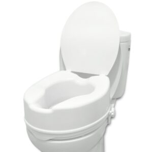 pepe - raised toilet seat for seniors 6 inch, toilet seat risers for seniors, raised toilet seat with lid, handicap toilet seat riser, elevated toilet seat for elderly, high toilet seats for seniors