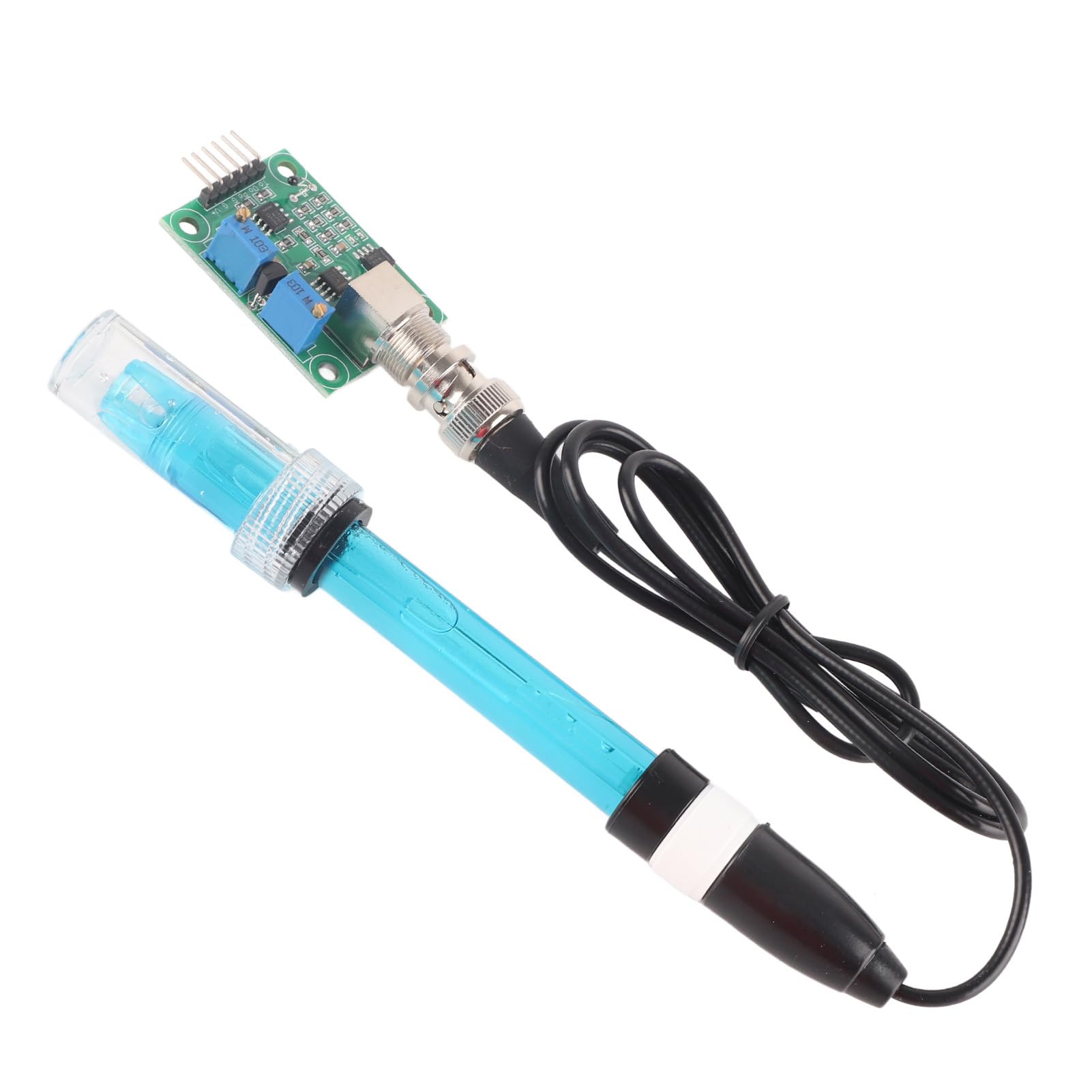 Hilitand PH Module Probe Kit, PH0-14 Value Detect Sensor Module + PH Electrode Probe BNC