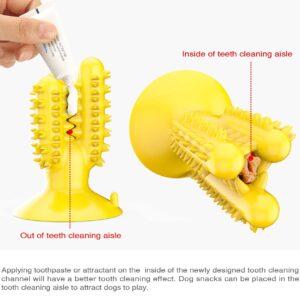 Splooty Paw Yellow Dog Toothbrush Chew Toy - Dog Toy Toothbrush Stick/Teeth Cleaning Toy for Dogs/Puppy Teething Chew Toy to Ensure Their Oral Health and Dental Hygiene