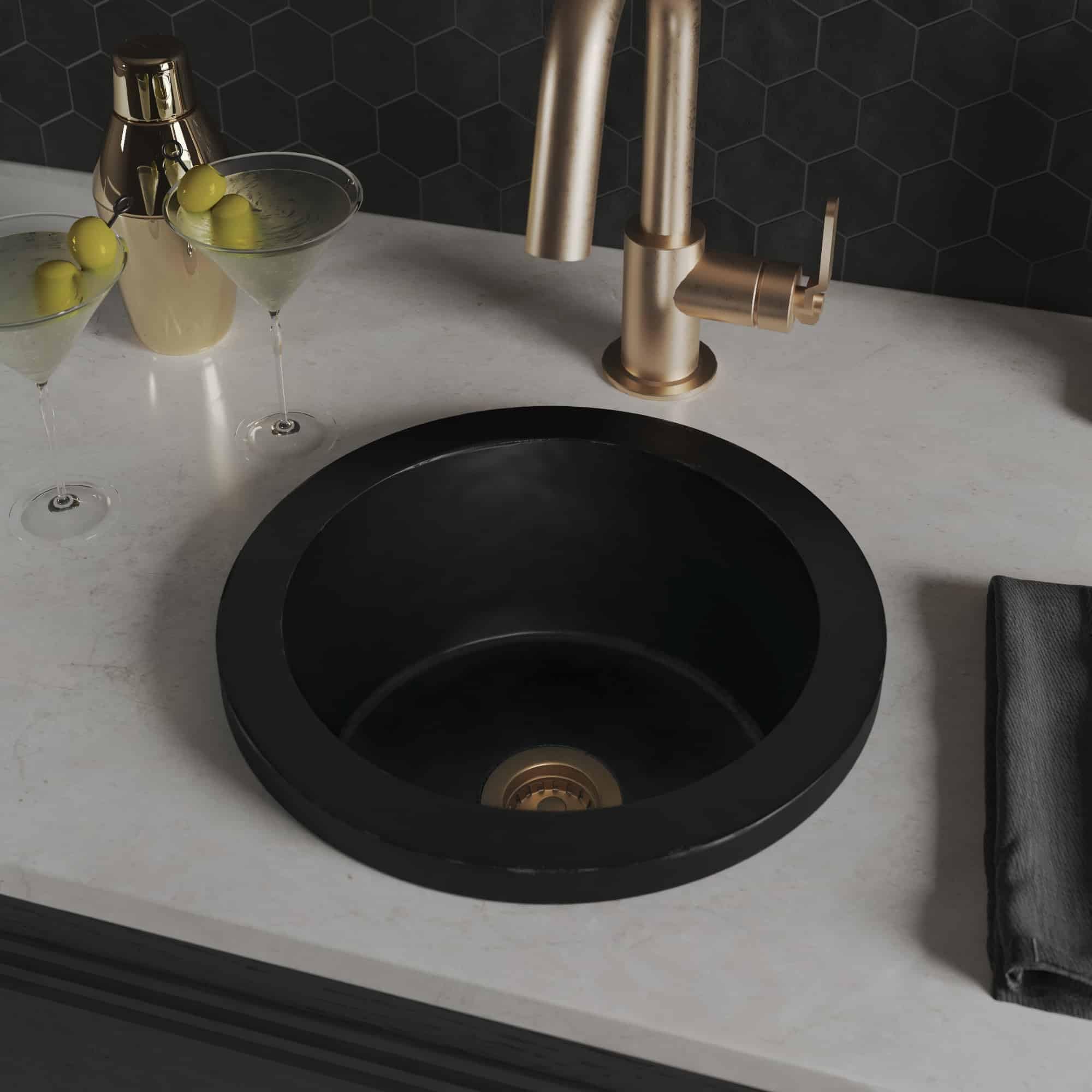 Native Trails NSB1407-C Malibu Bar and Prep Sink in Charcoal