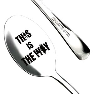 star war gifts spoon engraved stir spoons gift ideas birthday wedding present star wars this is the way geek teaspoon （ not fork/not kinfe）