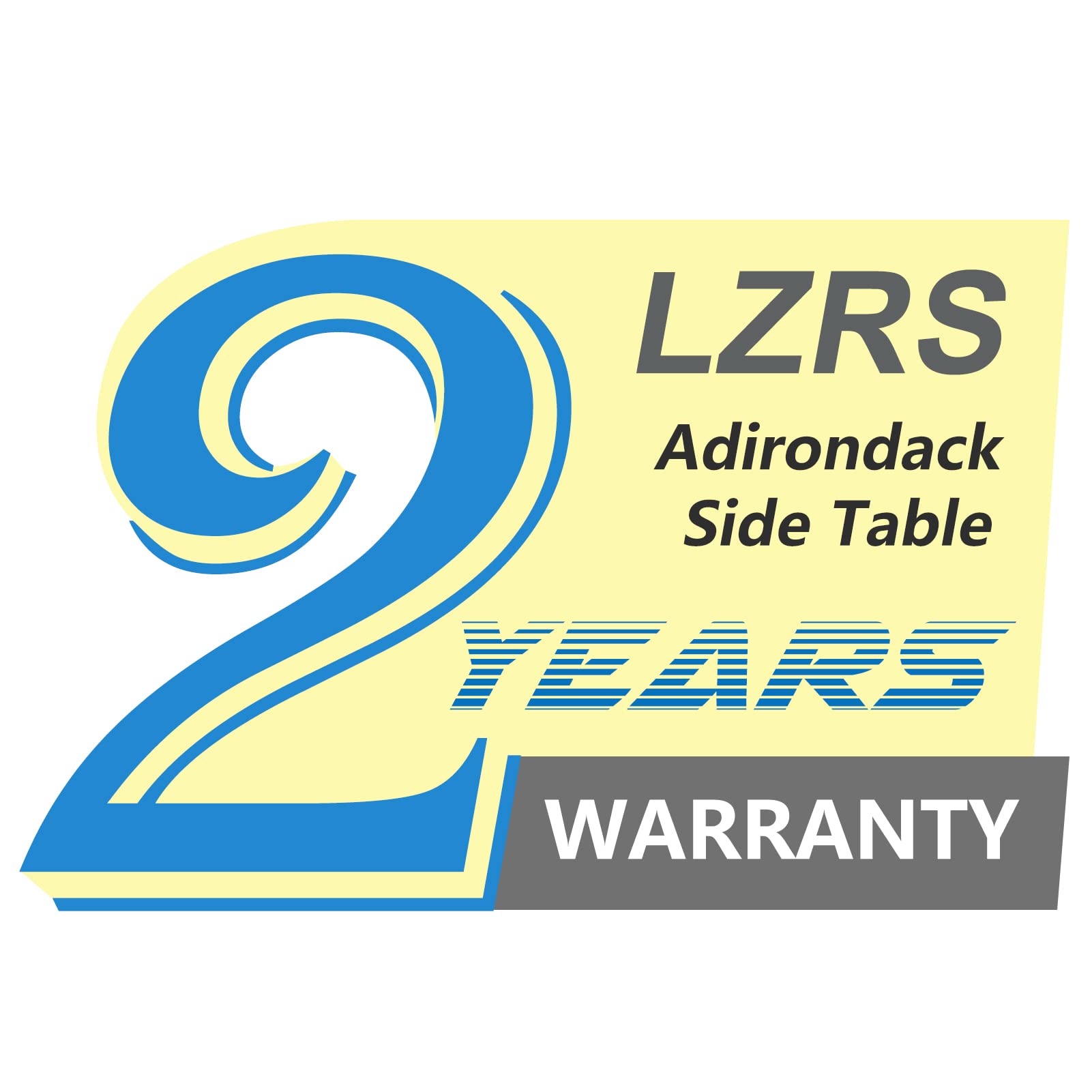 LZRS Adirondack Square Outdoor Side Table, Pool Composite Patio Table,HDPE End Tables for Backyard,Pool, Indoor Companion, Easy Maintenance & Weather Resistant(Black)