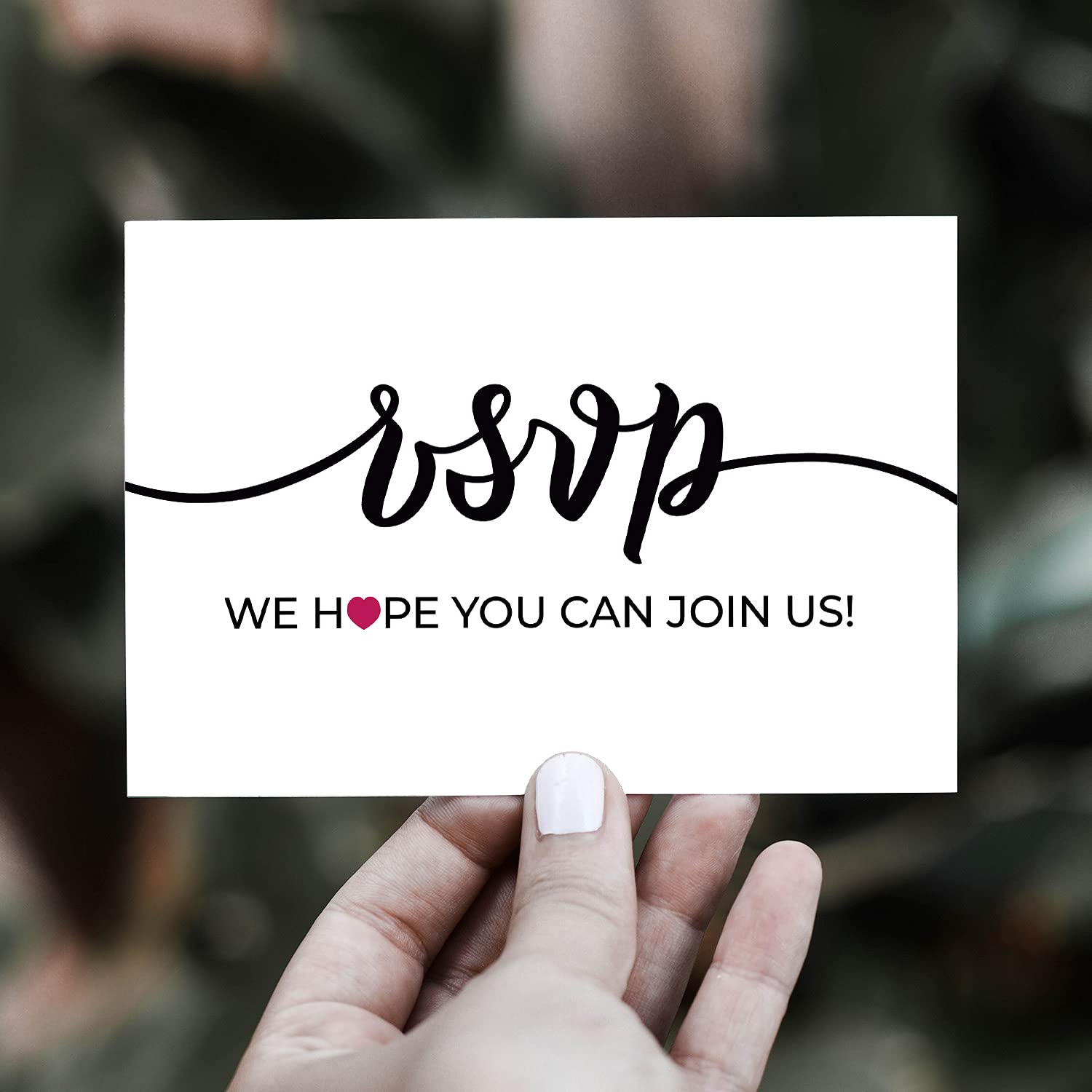 TENTADO RSVP Postcards, 50 Pack Rsvp Cards, Response Cards, Reply Cards Perfect for Wedding, Bridal Shower, Baby Shower, Birthday, Engagement, Bachelorette Party Invitations, 4X6 Inch.