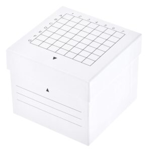 uxcell centrifuge tube freezer storage box 49-well cardboard holder white for 10ml 18mm dia micro centrifuge tubes