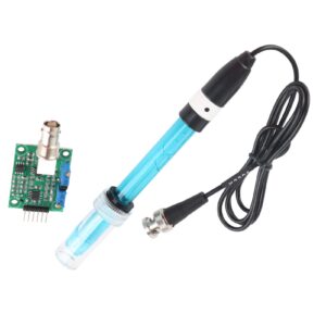 Hilitand PH Module Probe Kit, PH0-14 Value Detect Sensor Module + PH Electrode Probe BNC