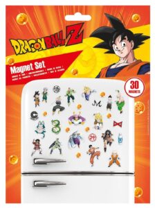 dragonball z fridge magnets, set of 30 - official merchandise