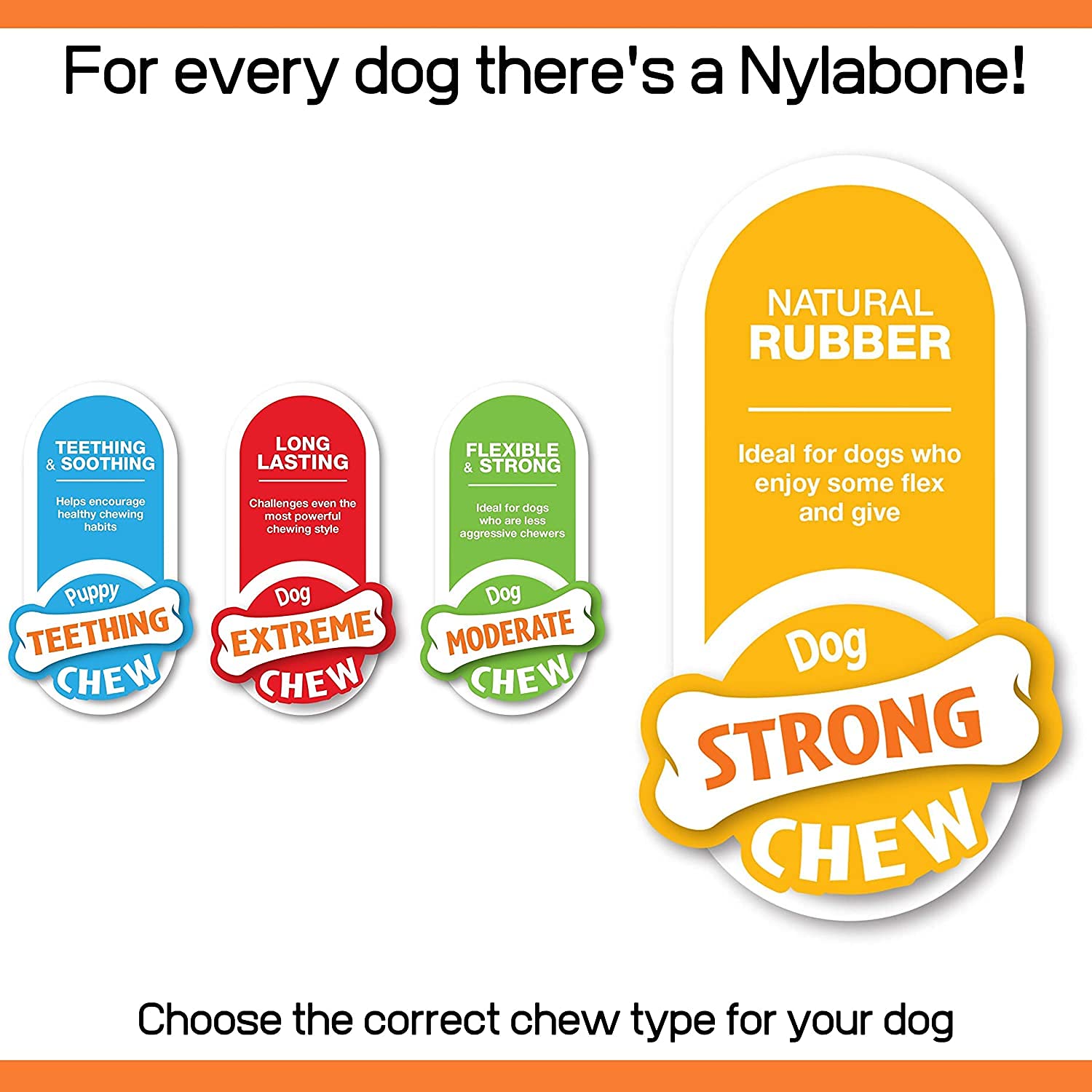 Nylabone 3 Pack of Bacon Cheeseburger Flavor Frenzy Strong Chew Toys, Small