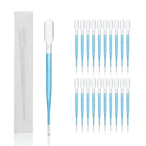 maccx 100pcs sterile transfer pipettes, vol. 5ml, 2ml graduated, 155mm long, essential oils pipettes, low-density polyethylene material, individual peel-pack, tpp5155-100