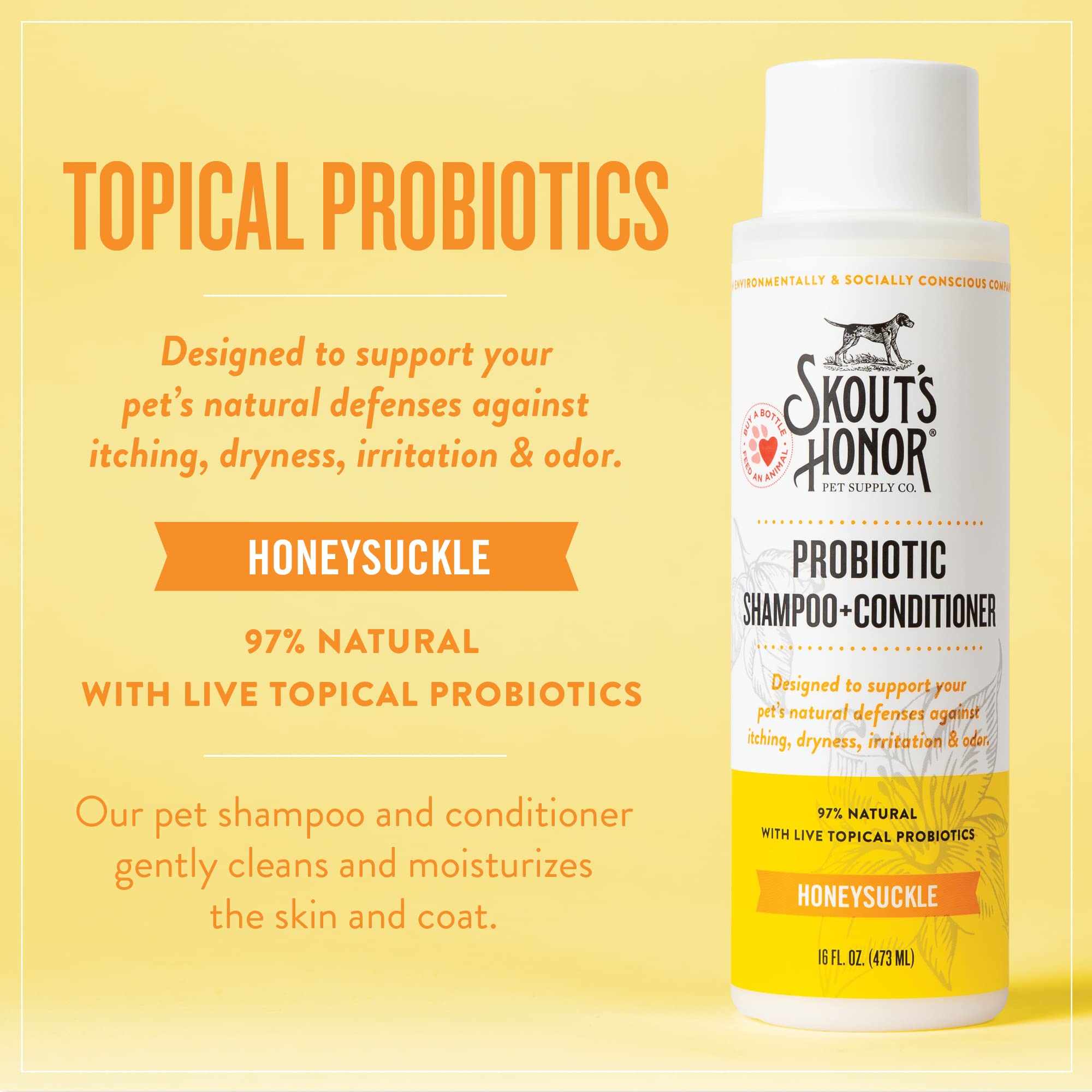 SKOUT'S HONOR Itchy Dog Kit (Honeysuckle) - Calms, Soothes and Hydrates Itchy, Irritated Skin