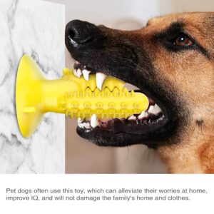 Splooty Paw Yellow Dog Toothbrush Chew Toy - Dog Toy Toothbrush Stick/Teeth Cleaning Toy for Dogs/Puppy Teething Chew Toy to Ensure Their Oral Health and Dental Hygiene