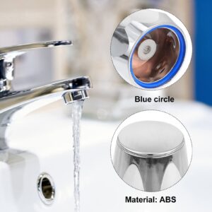 DOITOOL 5PCS hand wheel sink knobs bathtub bathroom faucet knobs blue sink accessories bath tub accessory shower faucet knobs kitchen faucet handle hot and cold plastic shower rod