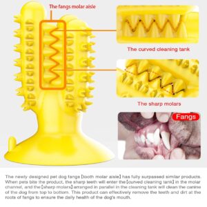 Splooty Paw Yellow Dog Toothbrush Chew Toy - Dog Toy Toothbrush Stick/Teeth Cleaning Toy for Dogs/Puppy Teething Chew Toy to Ensure Their Oral Health and Dental Hygiene